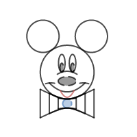 Conics mickey mouse