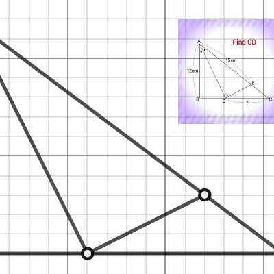 Line Segment CD = 10