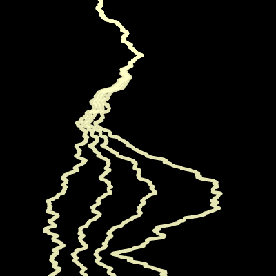 crude approximation of lightning | Desmos