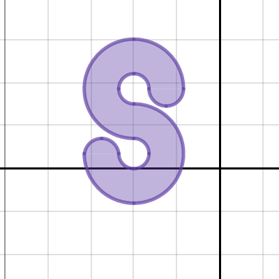 desmos letter S