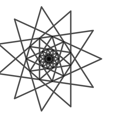 Fractal Pentagrams | Desmos