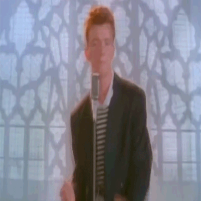 [Audio+Gif] RickRoll'D