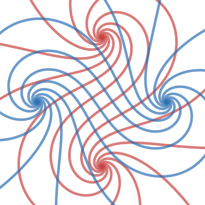 Intersecting spirals