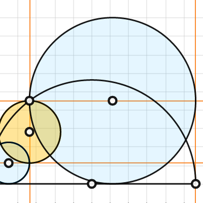 Blue Circles = 68 Sq. Units